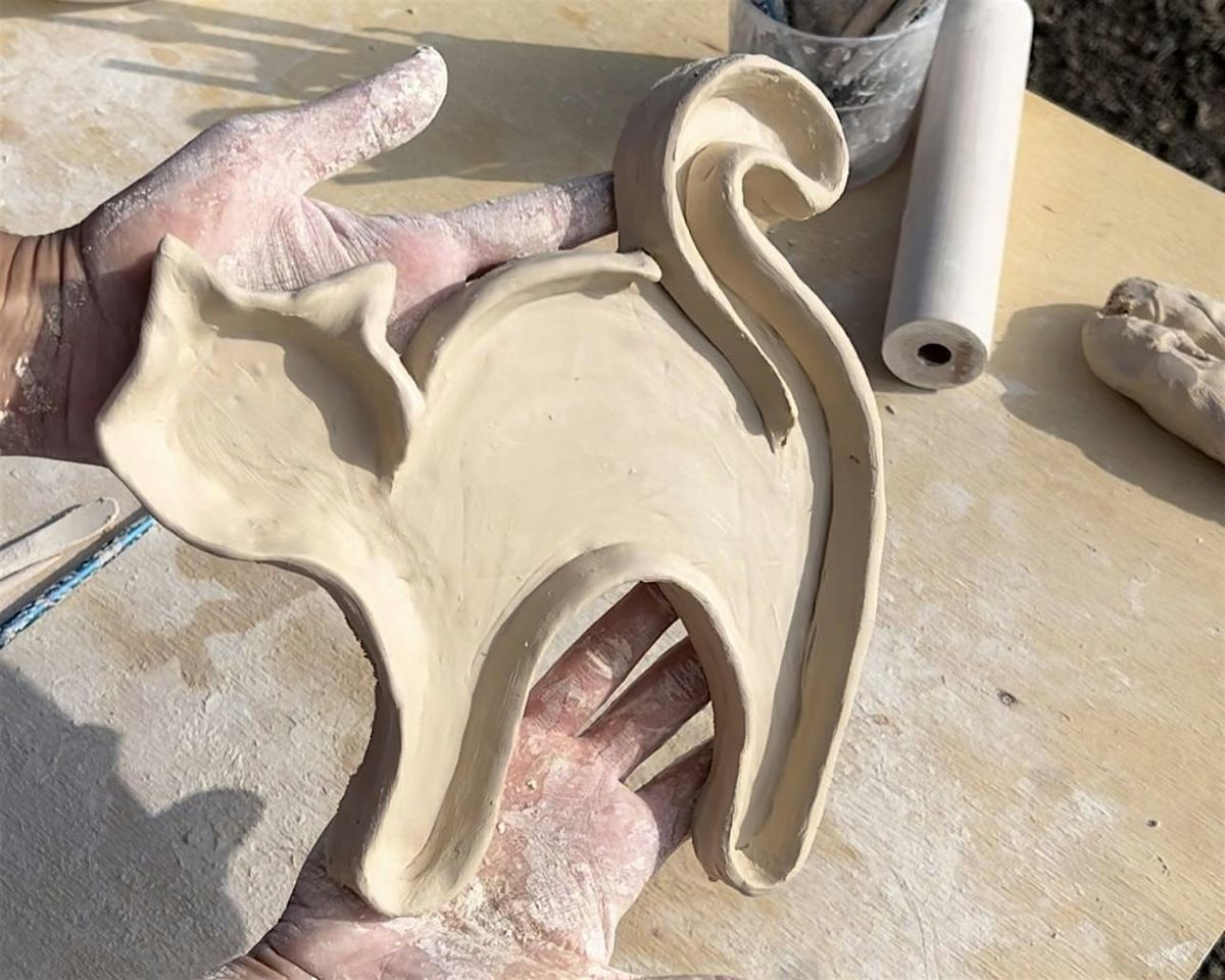 SPOOKY Intro to Pottery Ceramic Class - Ghost Catch-all Dishes, Two ...