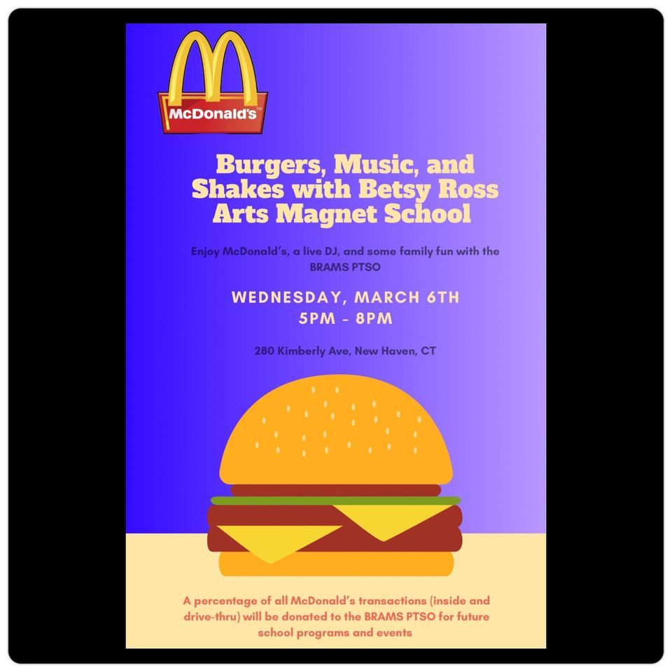 Burgers, Music & Shakes with BRAMS, McDonald's (280 Kimberly Ave, New ...