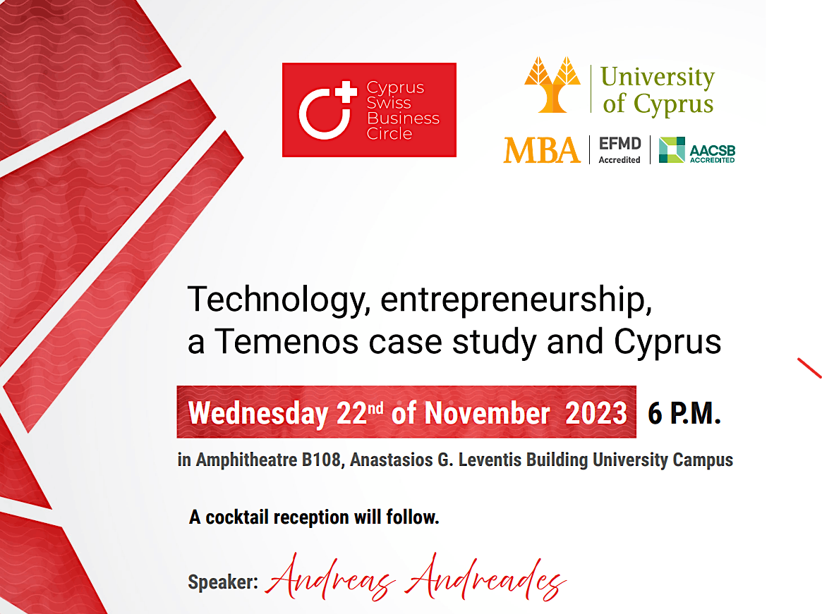Τechnology, entrepreneurship, a Temenos case study and Cyprus ...