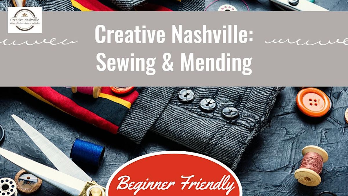 Basic Sewing and Mending, Diskin Cider, Nashville, 30 June 2024 ...