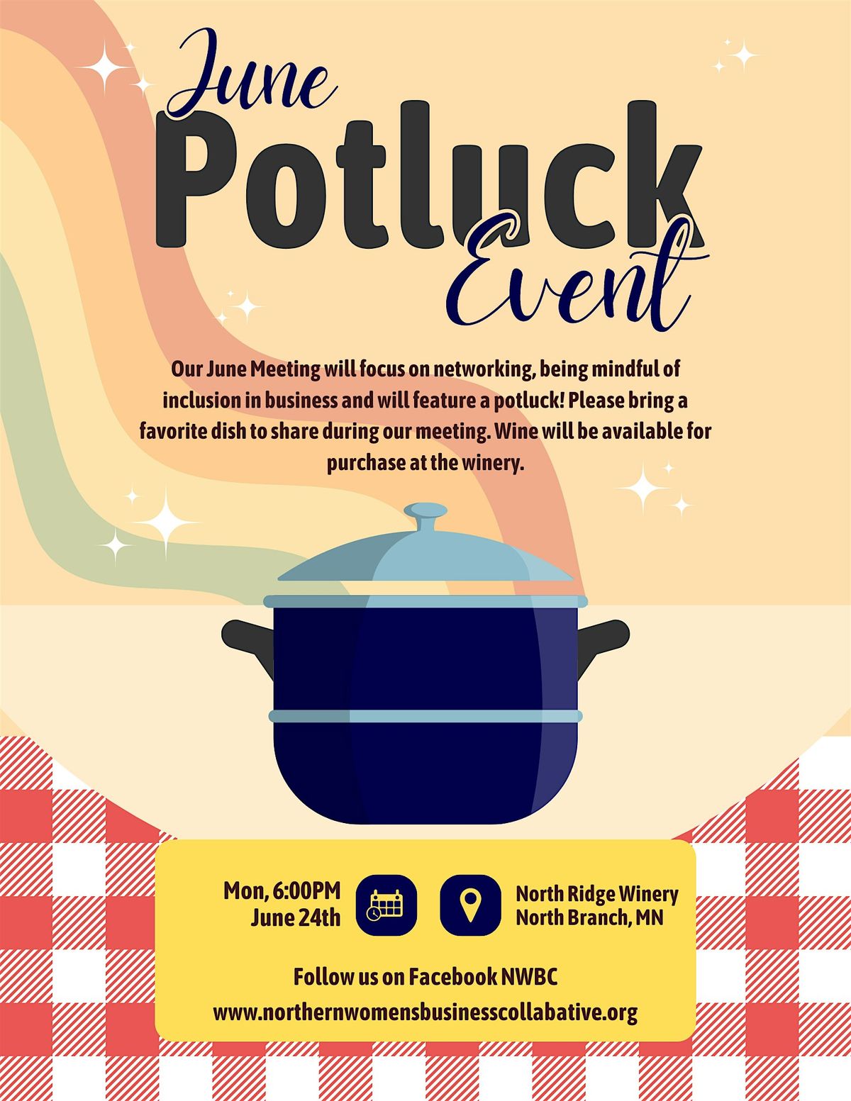NWBC June Meeting & Potluck, North Ridge Winery, North Branch, 24 June ...