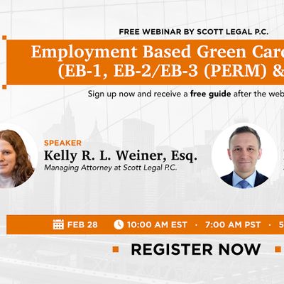 Employment Based Green Card Options (EB-1, EB-2/EB-3 (PERM) & EB-5), February 28 2024 | Online ...