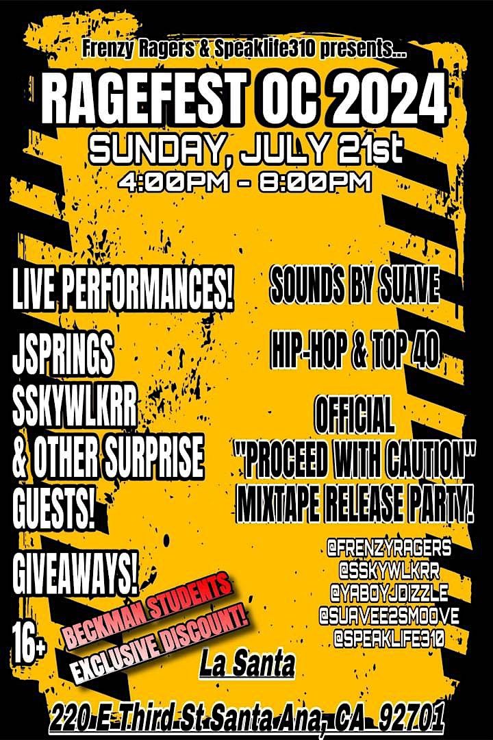 RAGE FEST OC 2024!, 220 E 3rd St, Santa Ana, 21 July 2024 | AllEvents.in