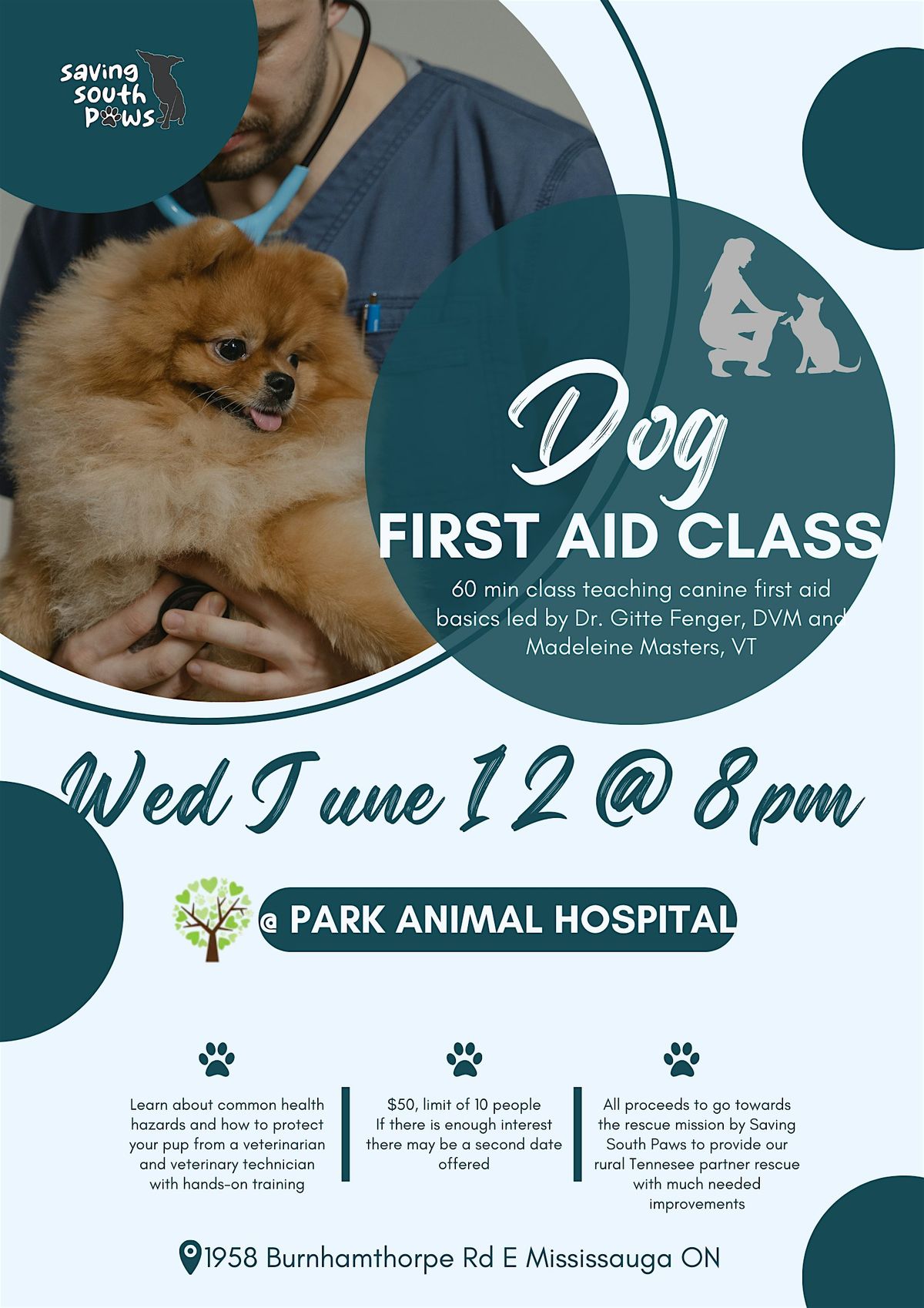 Dog First Aid Class Fundraiser, Park Animal Hospital, Mississauga, 12 ...