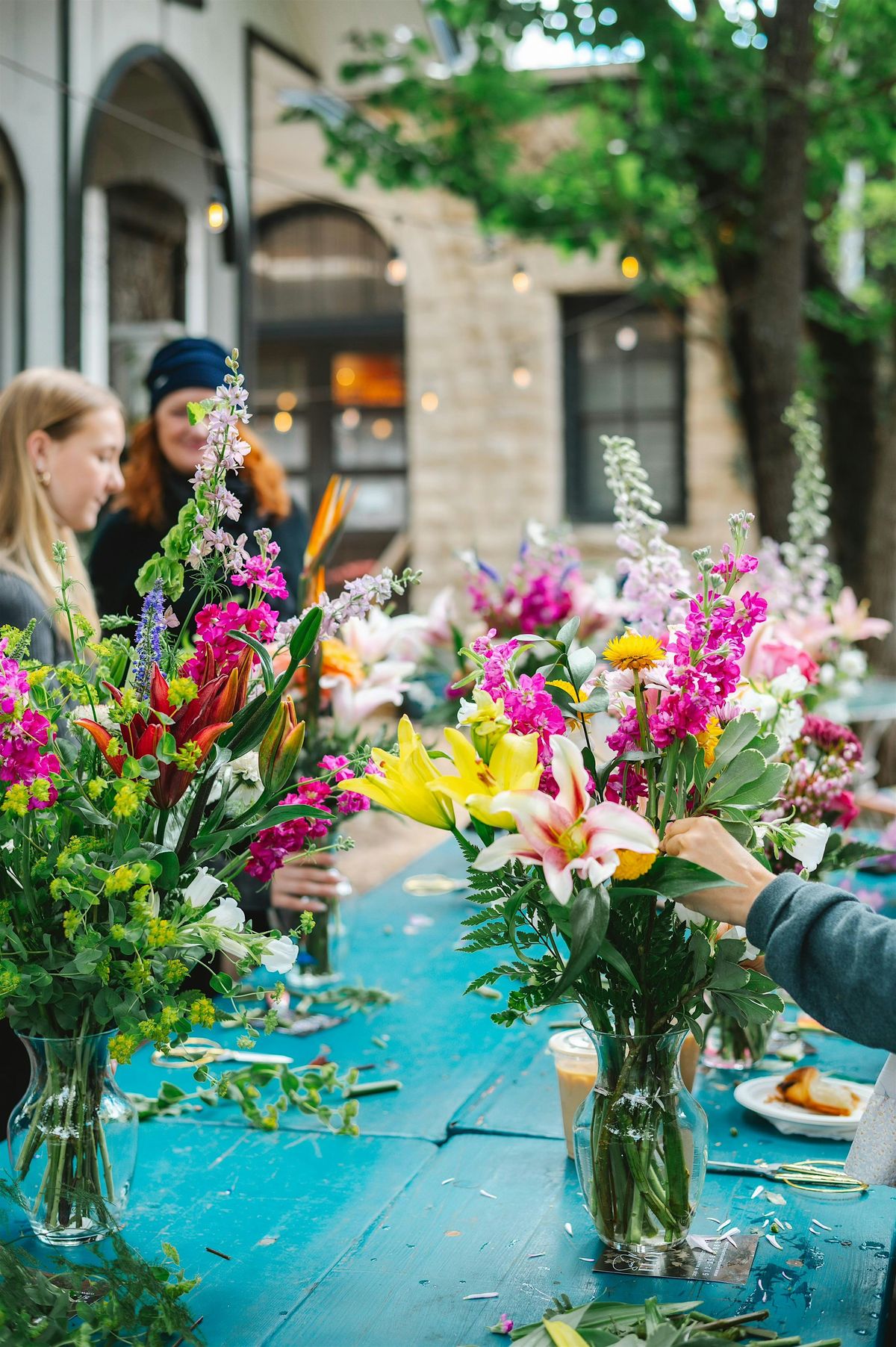 Lattes + Lilies : Floral Design Class, Saint Montogren's Florist inside ...