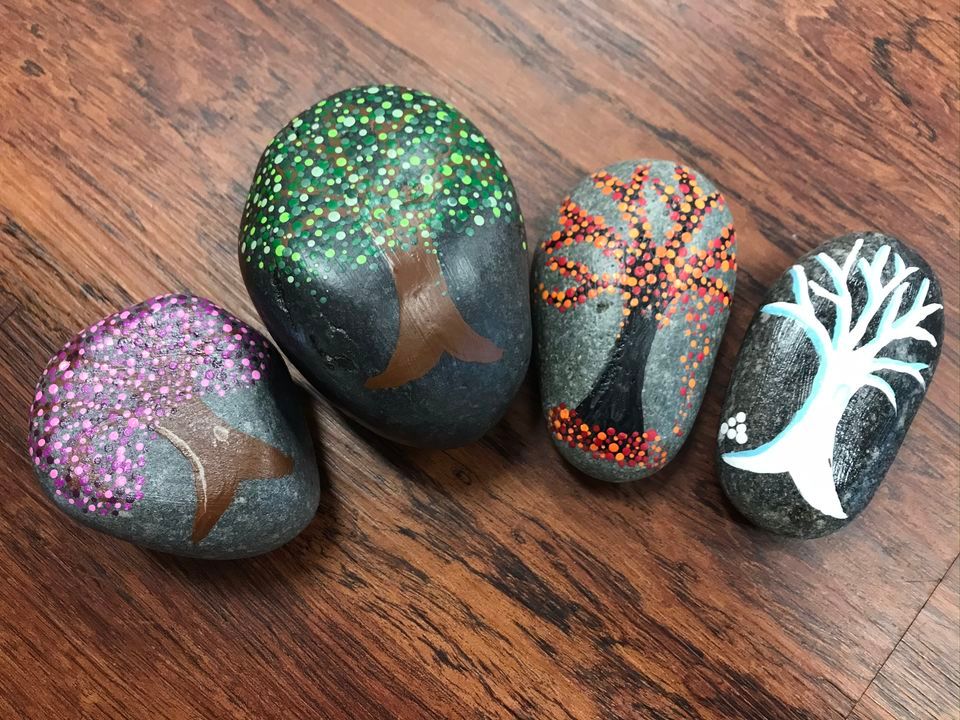 Seasonal Tree Rock Painting at Prairiewoods, Prairiewoods Franciscan ...