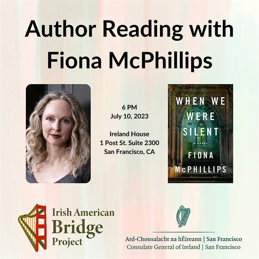 Author Reading with Fiona McPhillips, Ireland House San Francisco, 10 ...