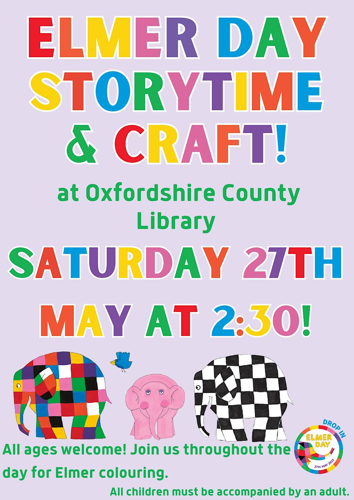 Elmer Day Storytime & Craft! at Oxfordshire County Library, Oxfordshire County Library, 27 May ...