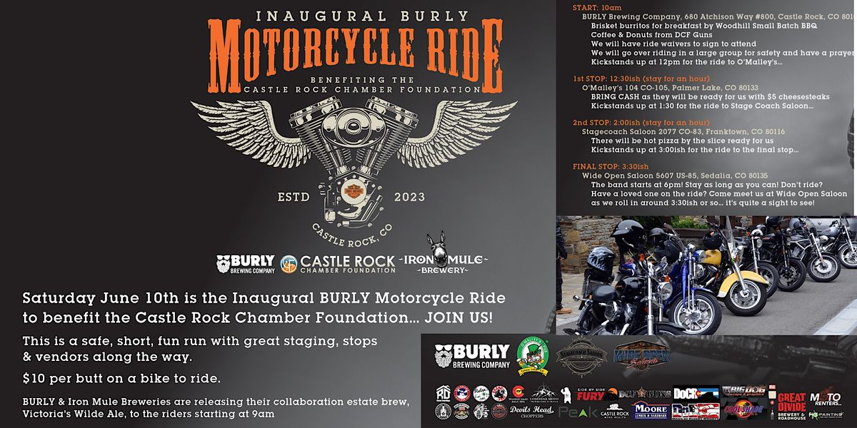BURLY Brewing Motorcycle Ride to benefit the Castle Rock Chamber ...
