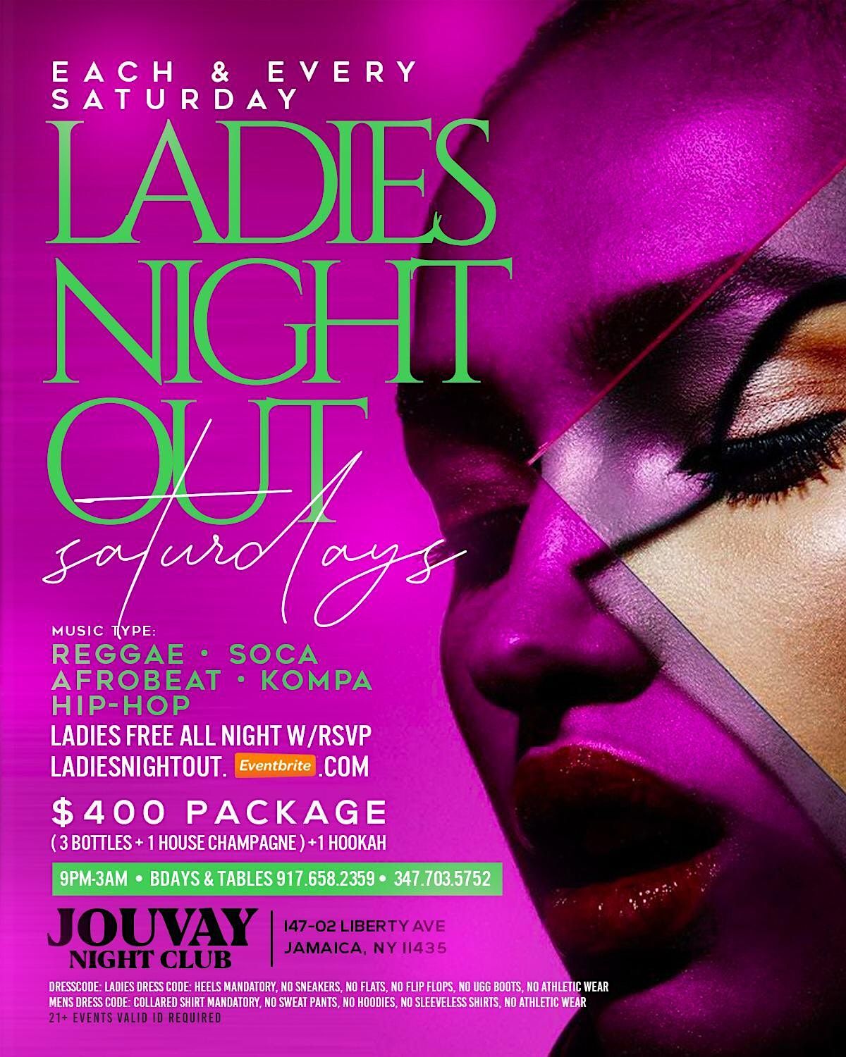 "Ladies night out" Each & Every Saturday (No cover all night w/rsvp ...