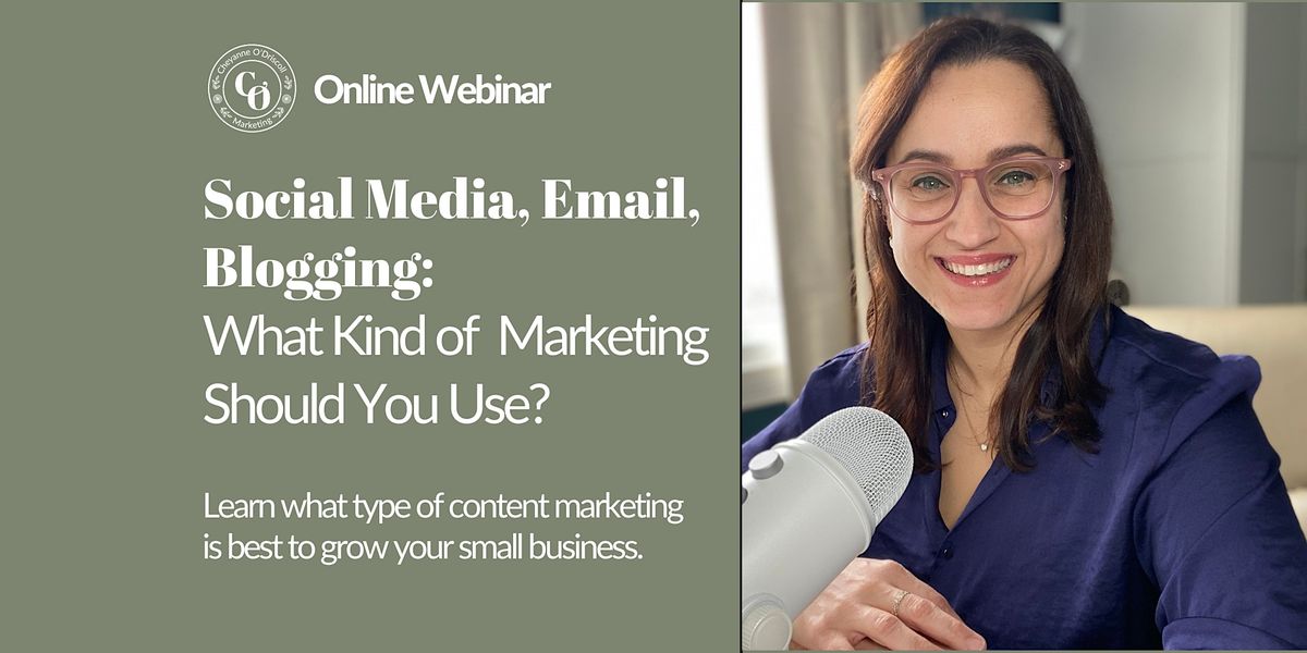 Social Media, Email, Blogging: What Kind of Marketing Should You Use?, Quinte West, ON, Canada ...