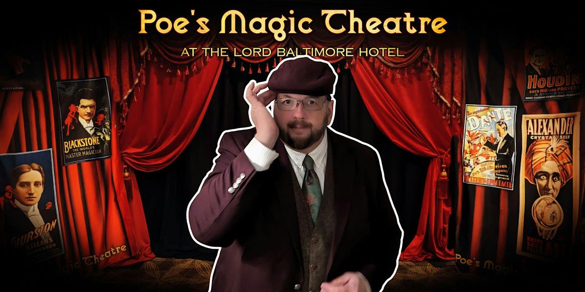 Vince Wilson - Paranormalist, Poe's Magic Theatre, Baltimore, 30 March ...