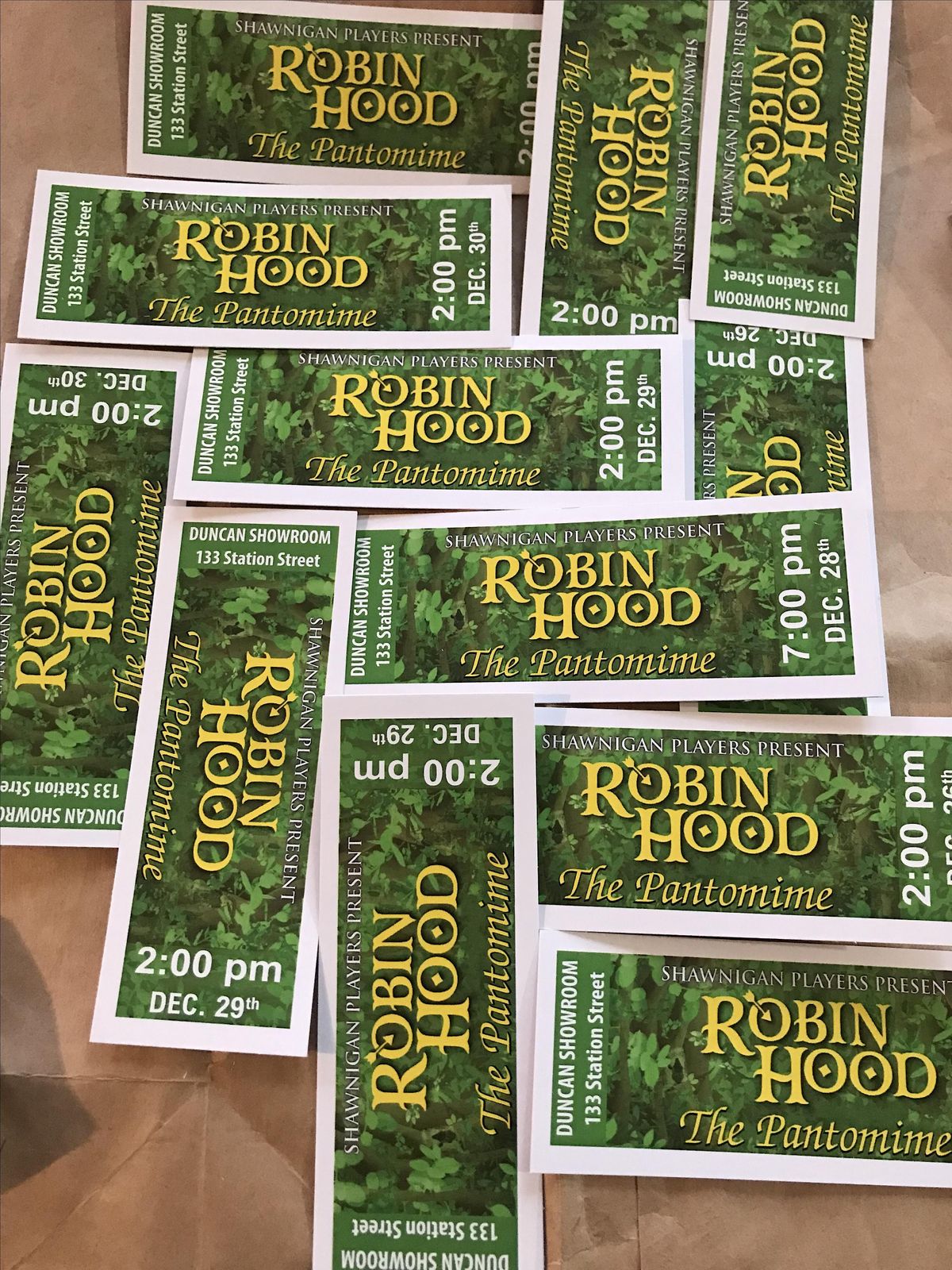 Robin Hood: The Pantomime, Duncan Showroom, 26 December to 30 December ...
