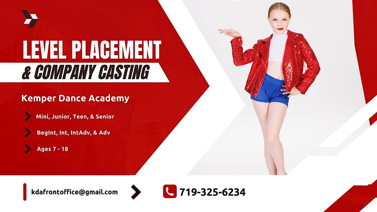 KDA Level Placements and Company Casting, Kemper Dance Academy ...