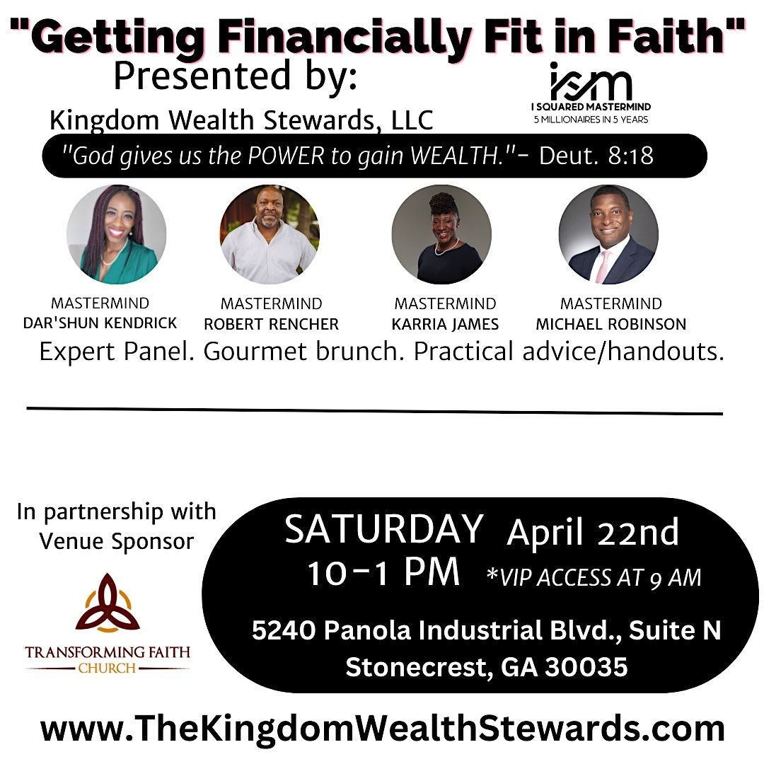 Getting Financially Fit In Faith, Transforming Faith Church, Decatur ...