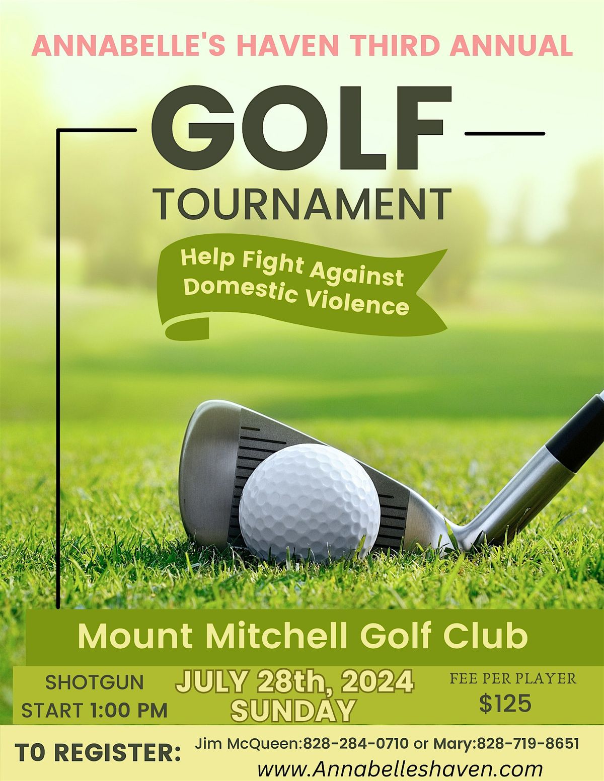 Annabelles Haven 3rd Annual Charity Golf Tournament, Mt Mitchell Golf ...