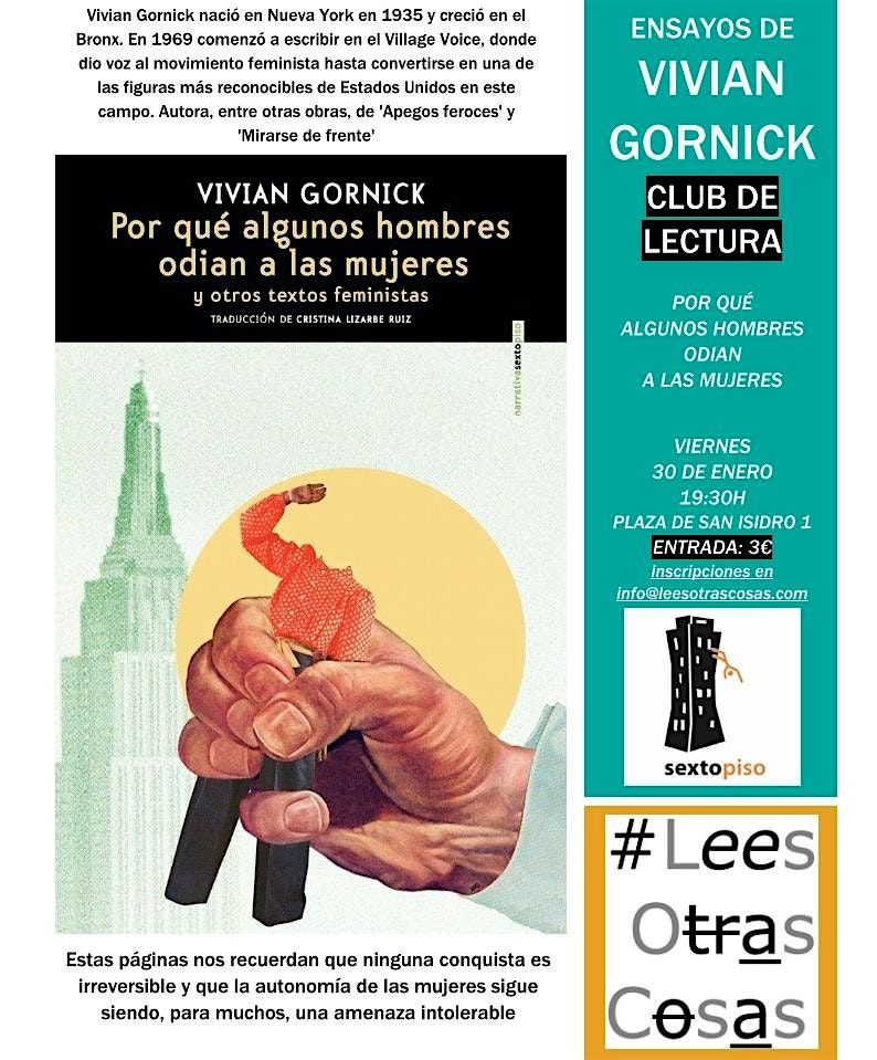 Por qué algunos hombres odian a las mujeres de Vivian Gornick, Pl. de ...