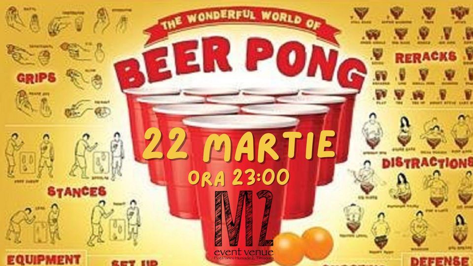 Beer Pong Tournament at M2 Event Venue, M2 - event venue, Timisoara, 22 ...