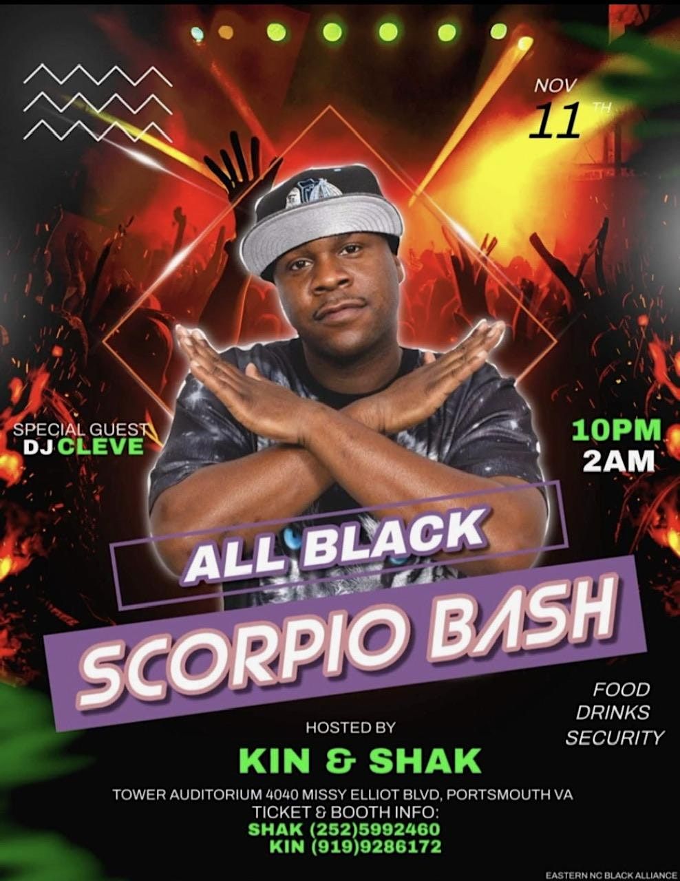 All Black Scorpio Bash!!!!, Victory Events at Tower Auditorium ...