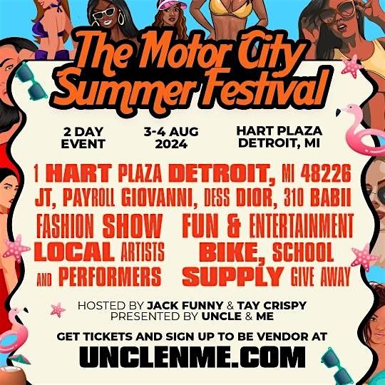 The Motor City Summer Festival, Hart Plaza, Detroit, 3 August 2024 ...