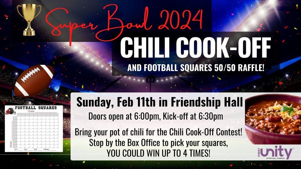 Super Bowl Chili Cook-Off and Football Squares 50/50 Raffle, St ...