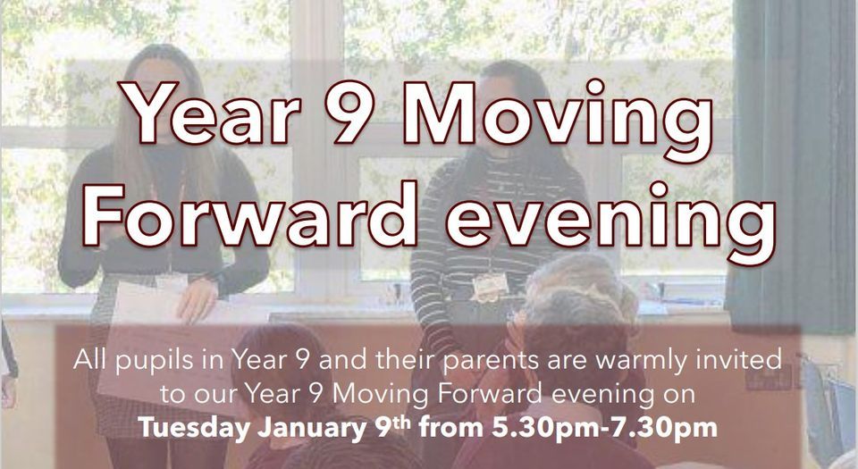 Year 9 Moving forward evening - preparing for GCSE options, Ysgol ...