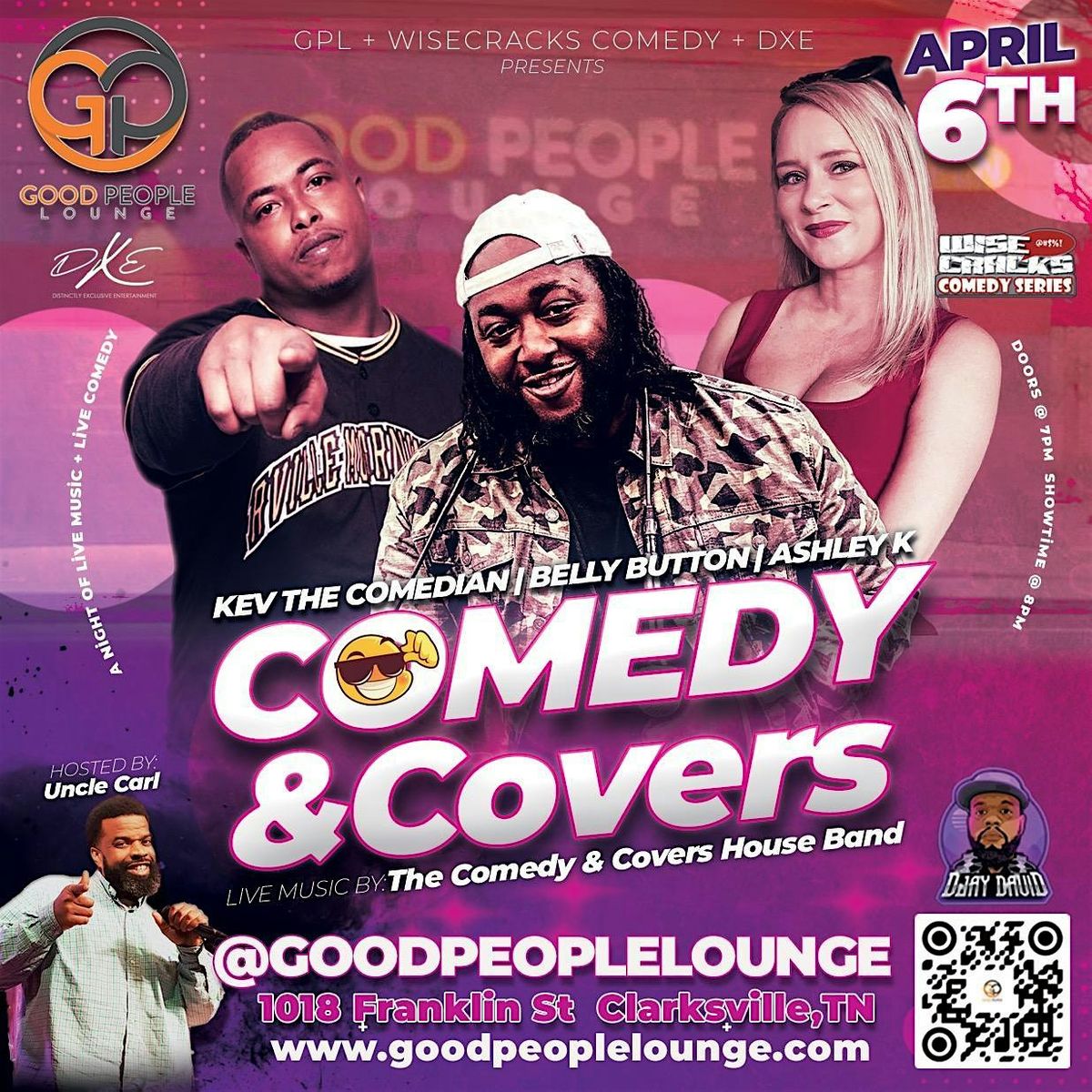 Comedy & Covers, Good People Lounge, Clarksville, 6 April 2024 | AllEvents