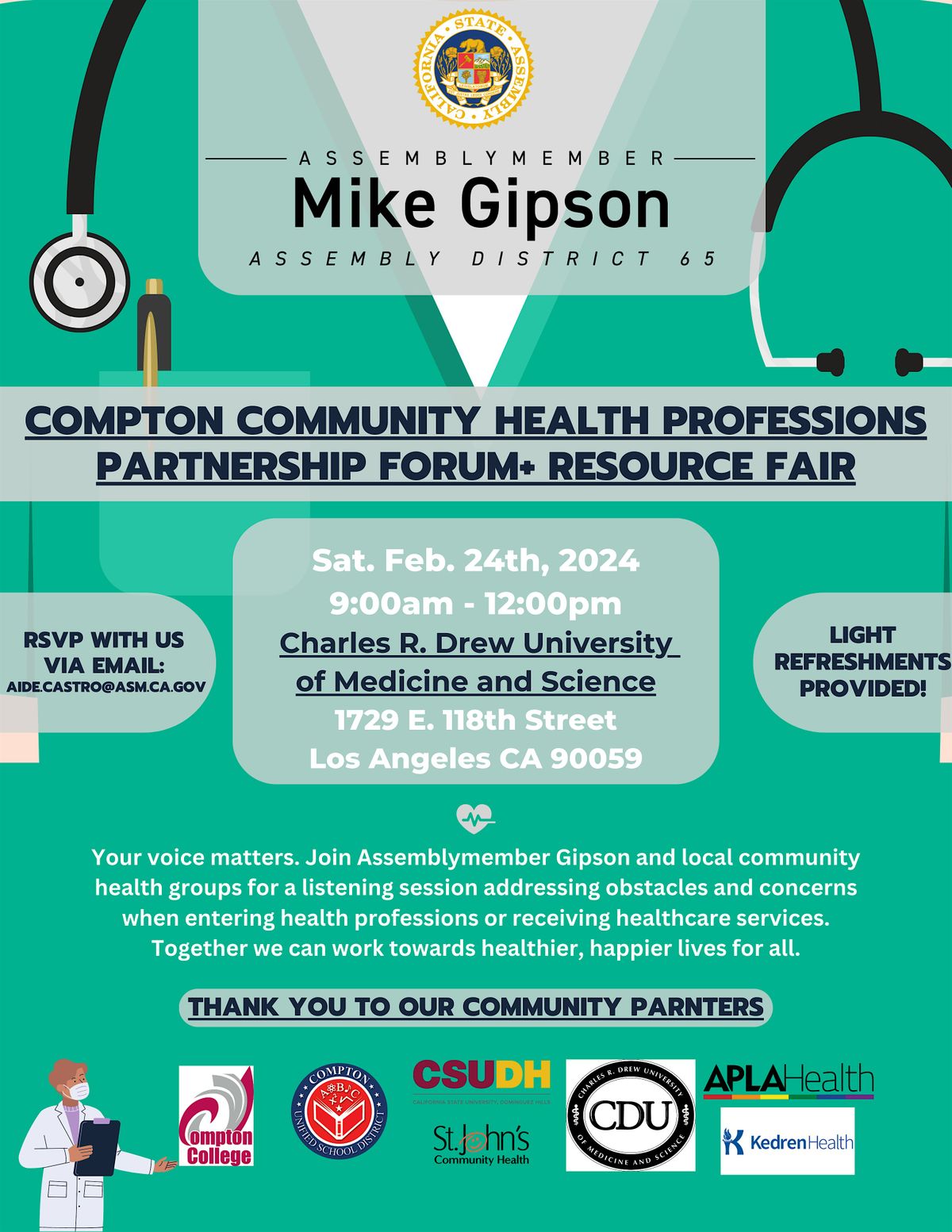 Compton Community Health Professions Partnership Forum and Resource ...