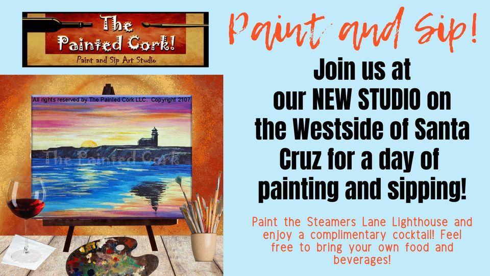 Paint and Sip ~ Steamers Lane Lighthouse ~ SUPER SPECIAL $10 OFF!, The ...