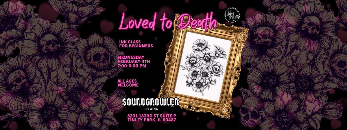 Ink Drawing Class, Soundgrowler Brewing Co., Tinley Park, 4 February ...