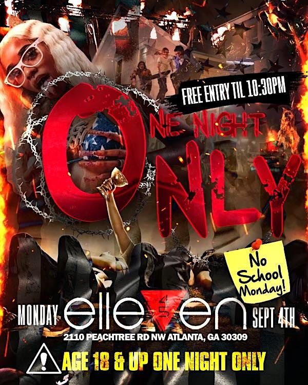WCTV PRESENTS: ONE NIGHT ONLY, Elleven45 Lounge, Atlanta, 4 September ...
