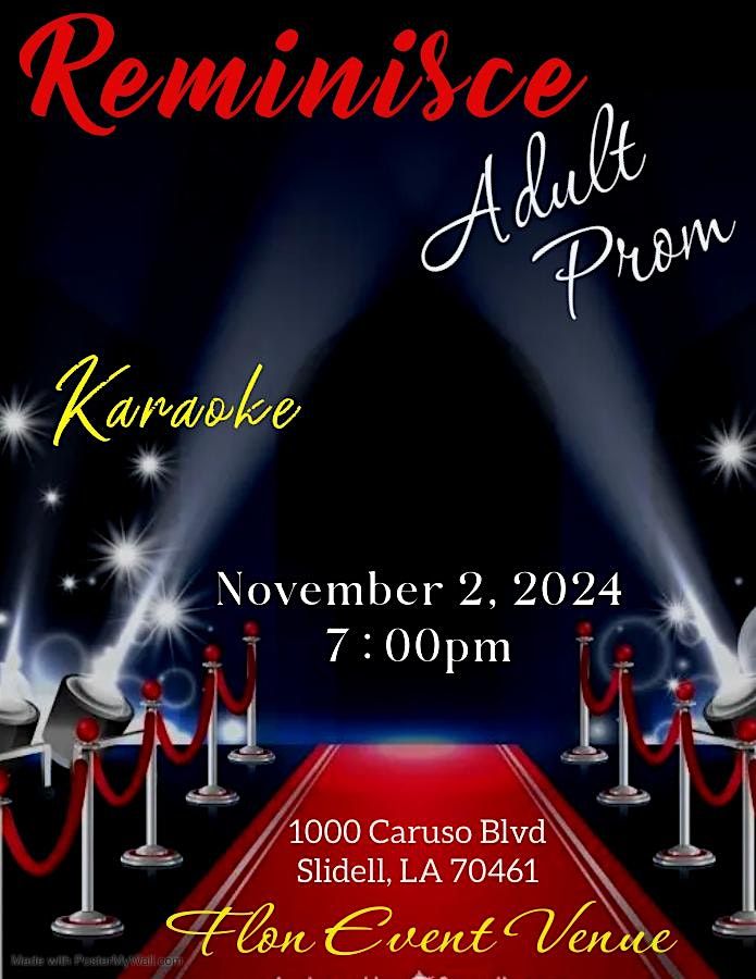 Reminisce: Adult Prom, 1000 Caruso Blvd suite 181, Slidell, 2 November ...