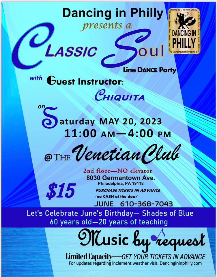A Classic Soul Line Dance Party, The Venetian Social Club, Miquon, 20 ...