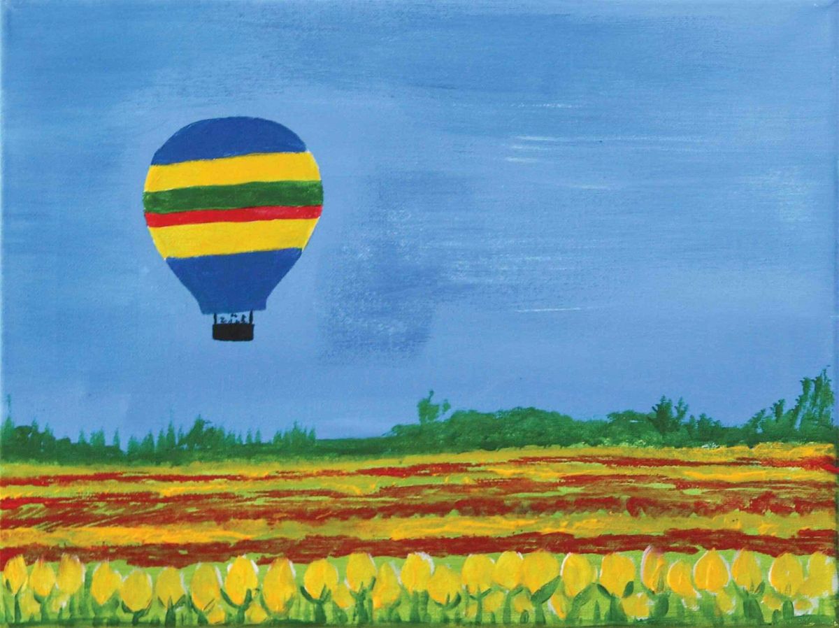 Paint Night in The Secret Garden, Brew and Bloom Cafe, Edmonton, March ...