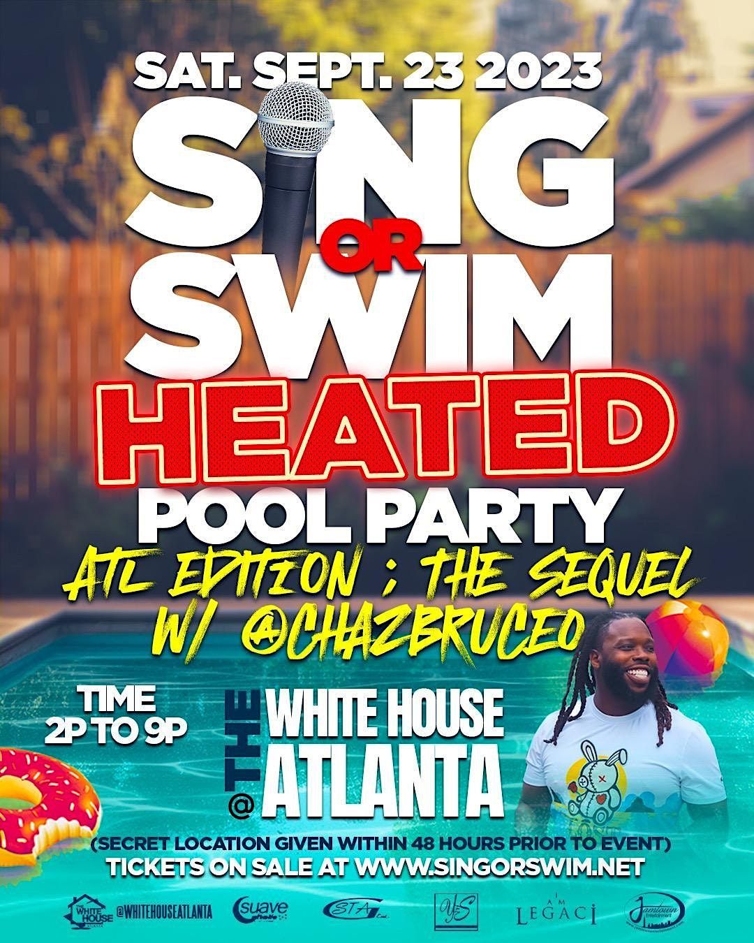 SING OR SWIM POOL PARTY ATLANTA, SECRET LOCATION, Atlanta, 23 September ...