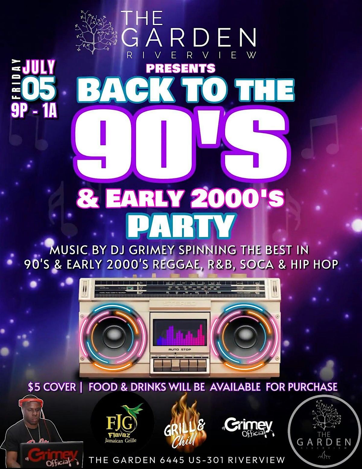 Back to The 90s and Early 2000s Party, The Garden Riverview, 5 July ...