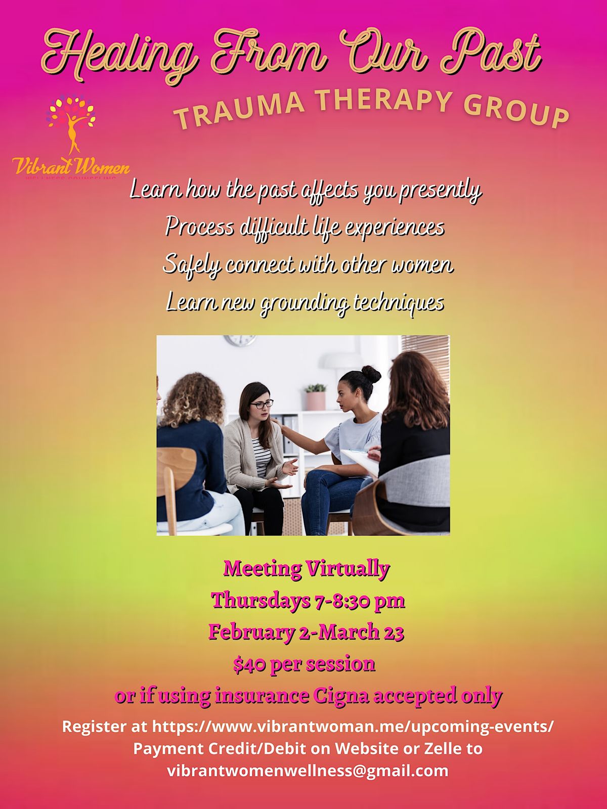 Trauma Therapy Group, February 23 2023 | Online Event | AllEvents.in