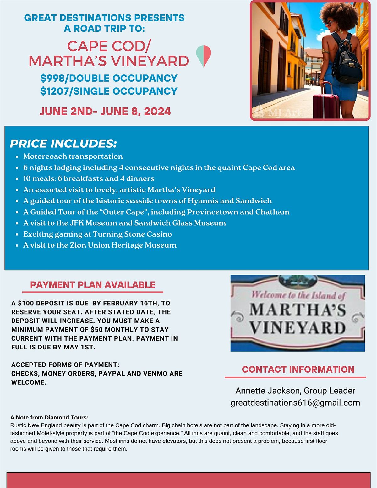 Cape Cod & Marthas Vineyard Bus Tour, 2 June to 8 June | AllEvents