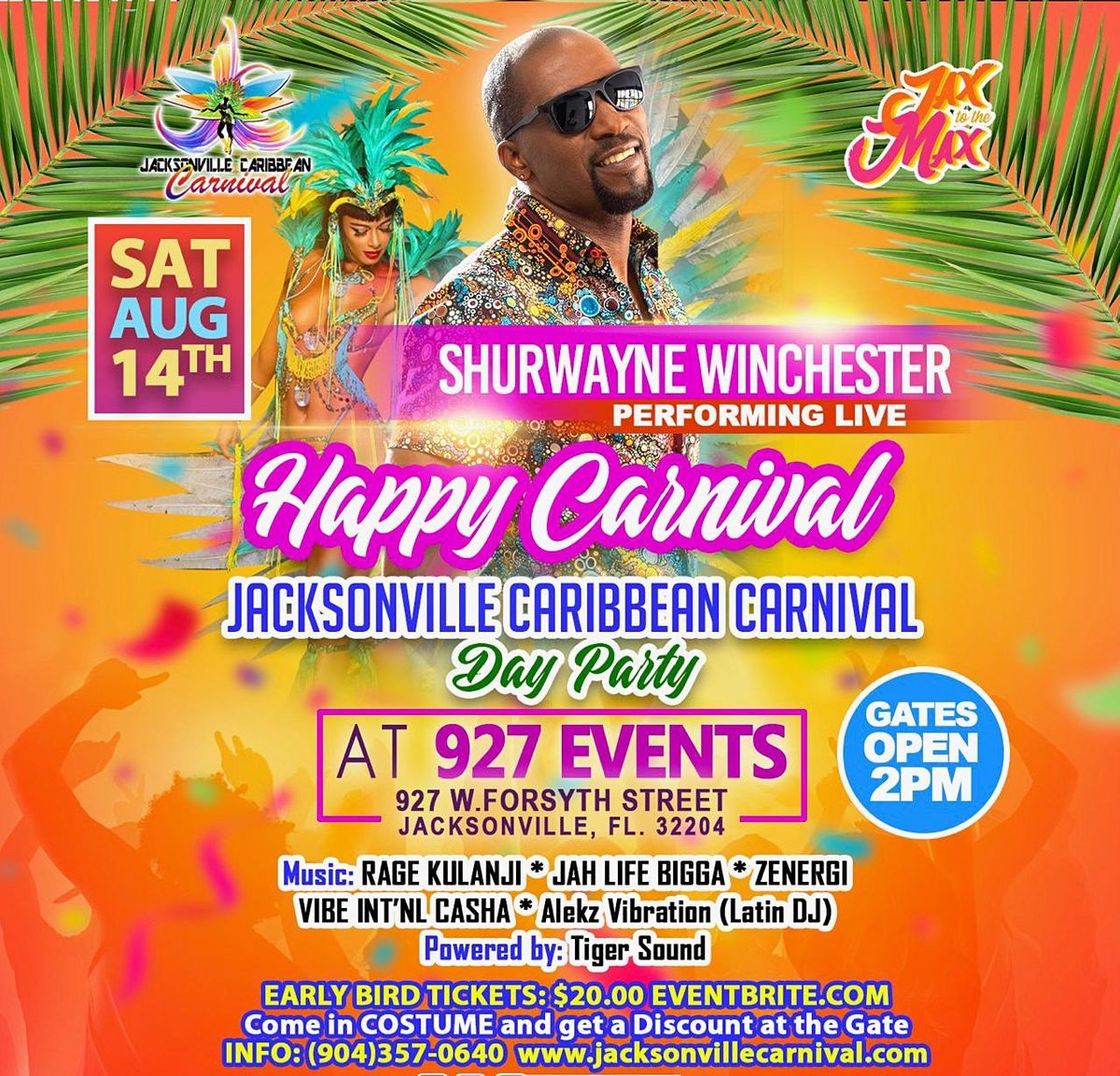 HAPPY CARNIVAL - Jacksonville Carnival Day Party, 927 Events ...