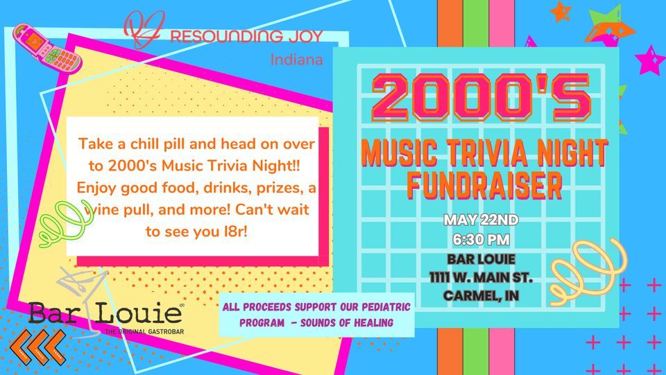 2000s Music Trivia Night Fundraiser, Bar Louie (Carmel, at The Olivia ...