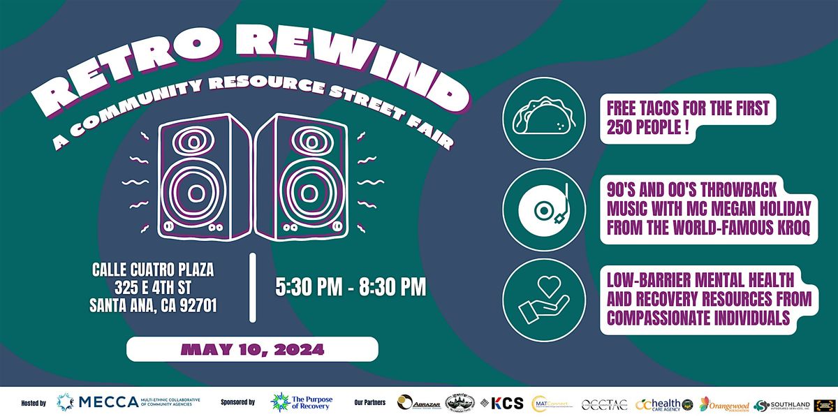Retro Rewind - A Community Resource Street Fair, Calle Cuatro Plaza ...
