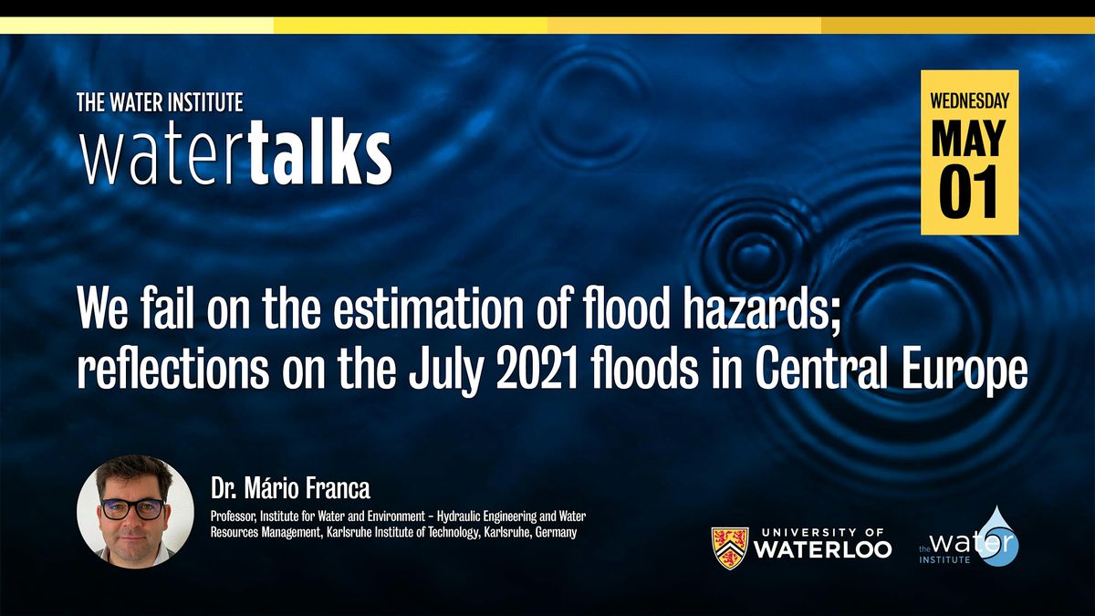 WaterTalk: We fail on the estimation of flood hazards; reflections on ...