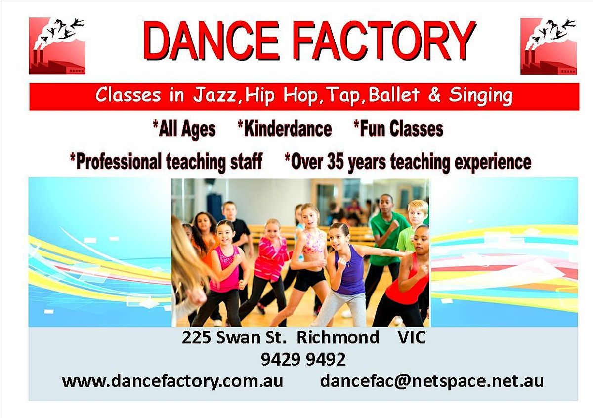 Hip Hop/Funk/ Jazz class for kids, Dance Factory, Melbourne, 21 ...