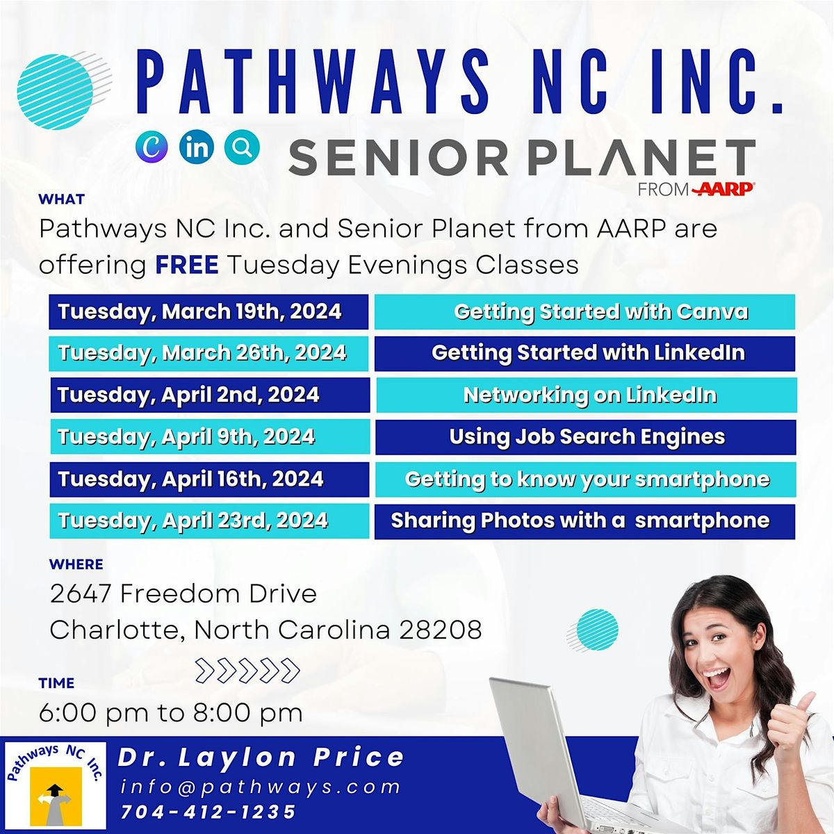 FREE Face-to-Face Tuesday Evening Getting Started with LinkedIn Class ...