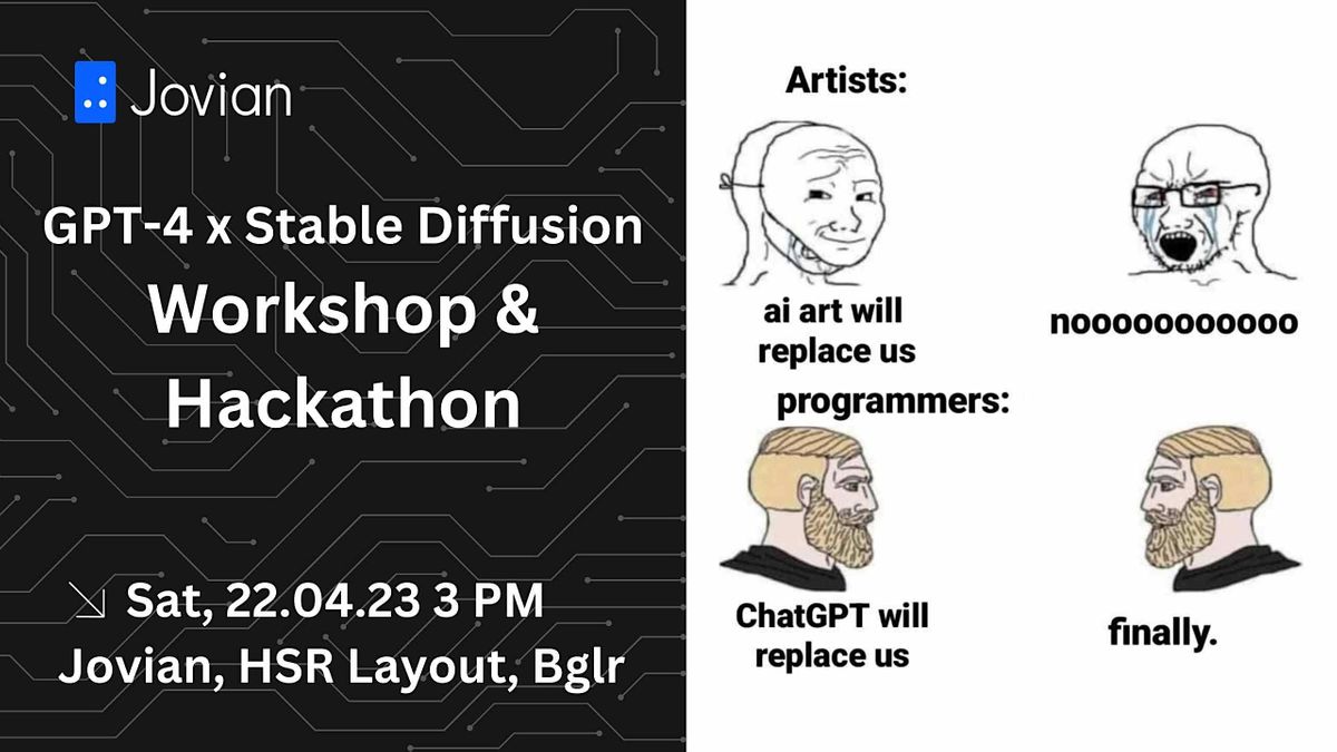 GPT-4 X Stable Diffusion Workshop & Hackathon! | April, 65, 11th Main ...