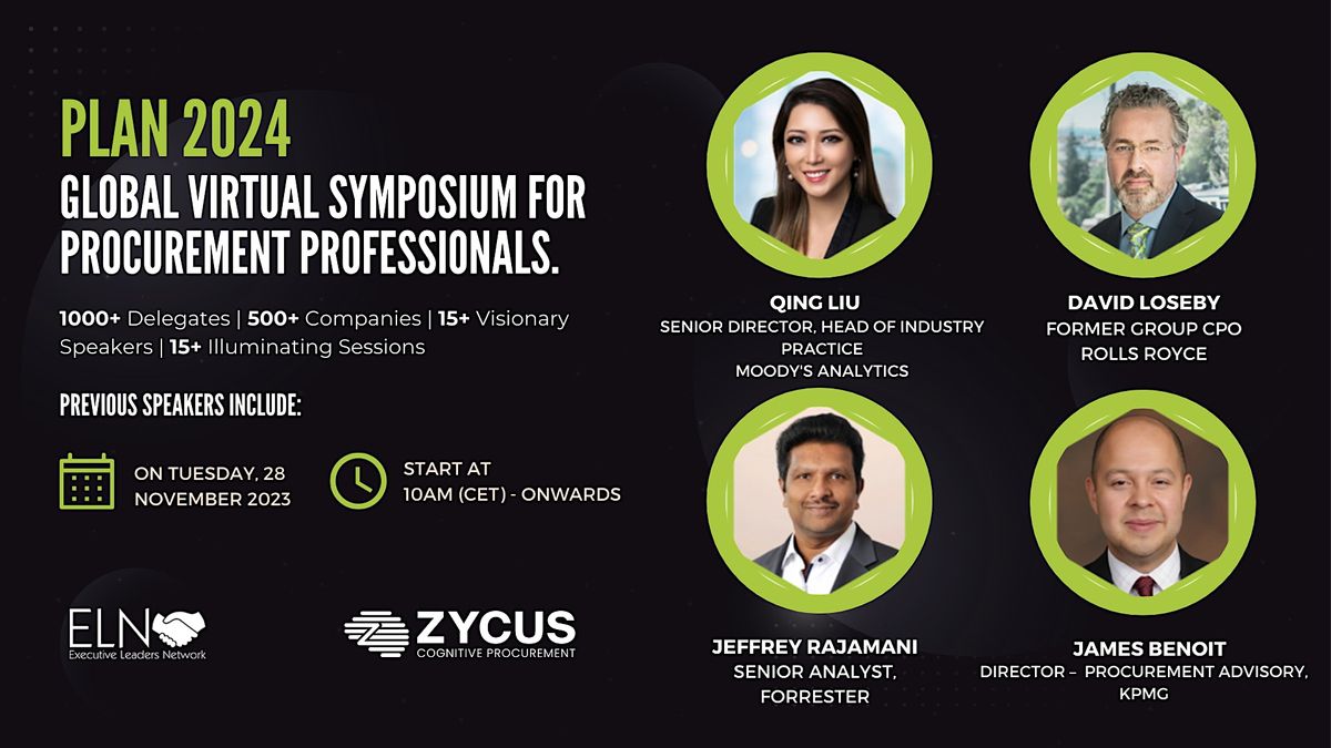 PLAN 2024 - Global Virtual Symposium for Procurement Professionals ...