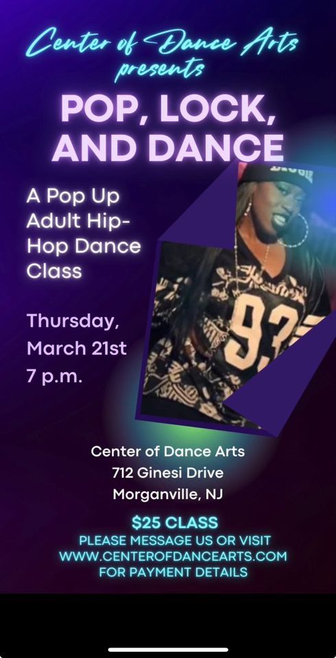 Adult Class - Pop, Lock & Dance, 712 Ginesi Drive,## 3,Morganville ...