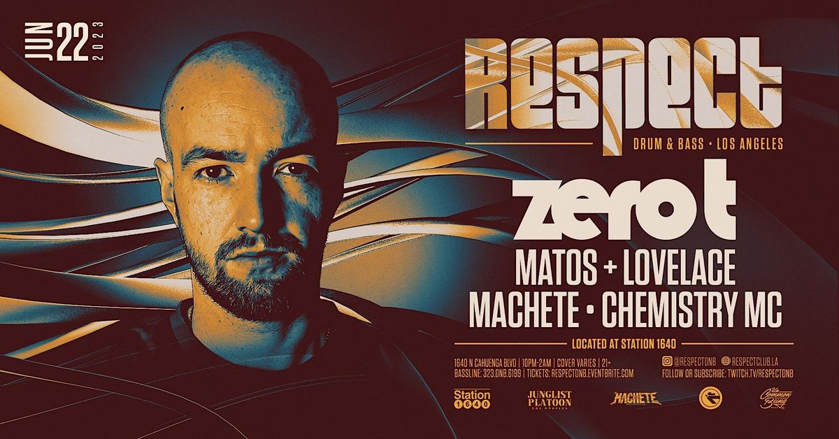 RESPECT DnB presents ZERO T, Station 1640, Los Angeles, 22 June to 23 ...