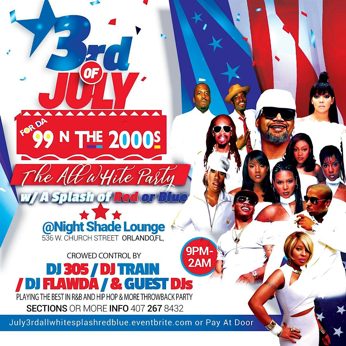 For Da 99 n The 2000s Presents: The All White Party w/ A Splash of Red ...