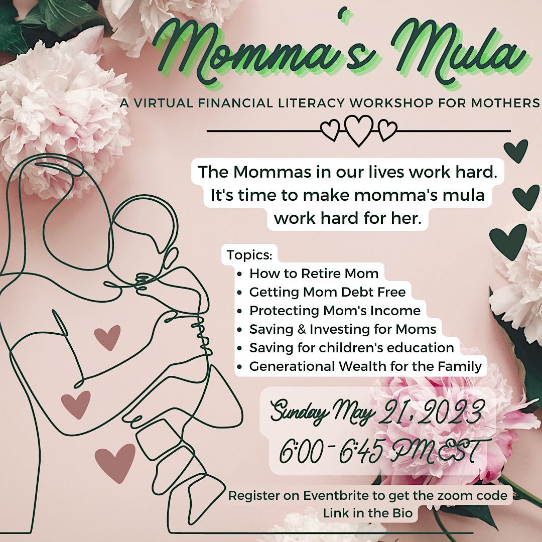 Mommas Mula: A Financial Literacy Workshops for Mothers, May 21 2023 ...